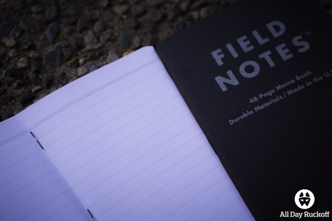 Field Notes Pitch Black Ruled (3 Pack) - All Day Ruckoff