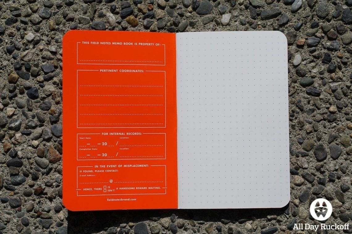 Field Notes Expedition (3 Pack) Notebooks - All Day Ruckoff