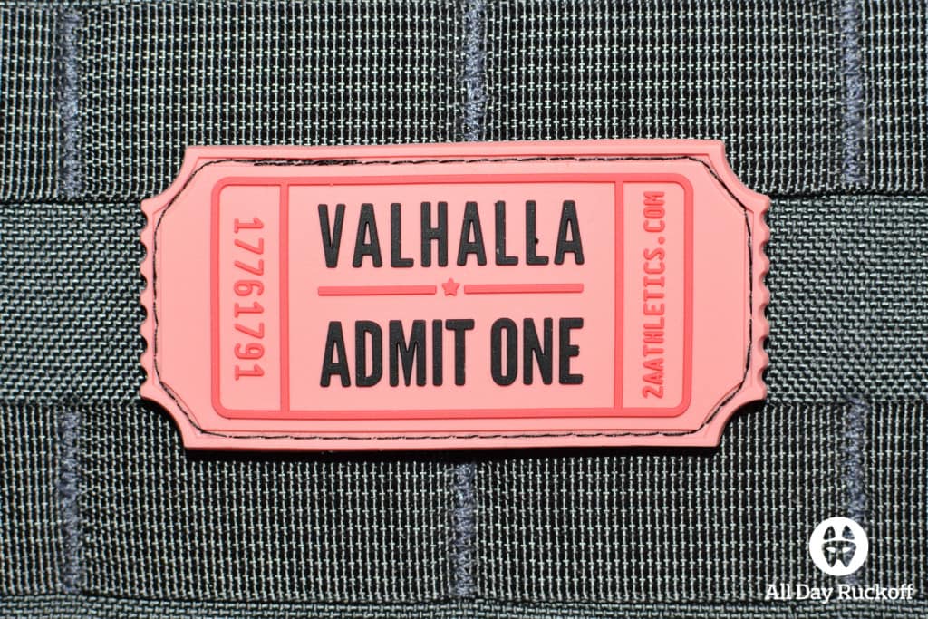 Valhalla Admit One PVC Patch - All Day Ruckoff