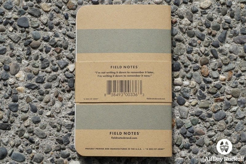 Field Notes Chicago (3 Pack) Notebooks - All Day Ruckoff