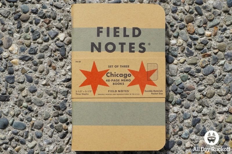 Field Notes Chicago (3 Pack) Notebooks - All Day Ruckoff