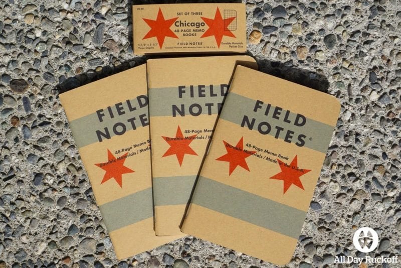 Field Notes Chicago (3 Pack) Notebooks - All Day Ruckoff