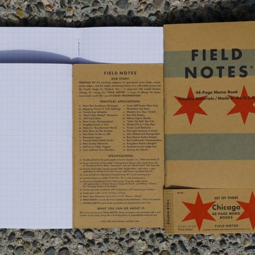 Field Notes Chicago (3 Pack) Notebooks - All Day Ruckoff
