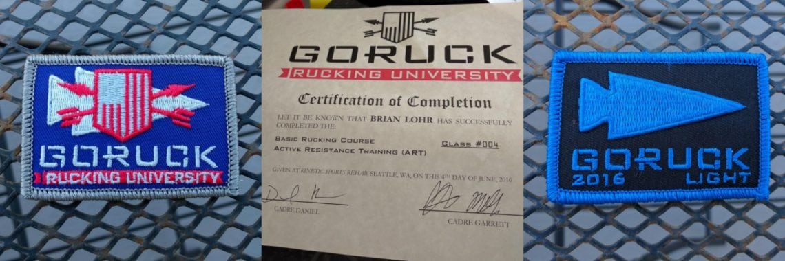 GORUCK Rucking University 004 AAR - All Day Ruckoff