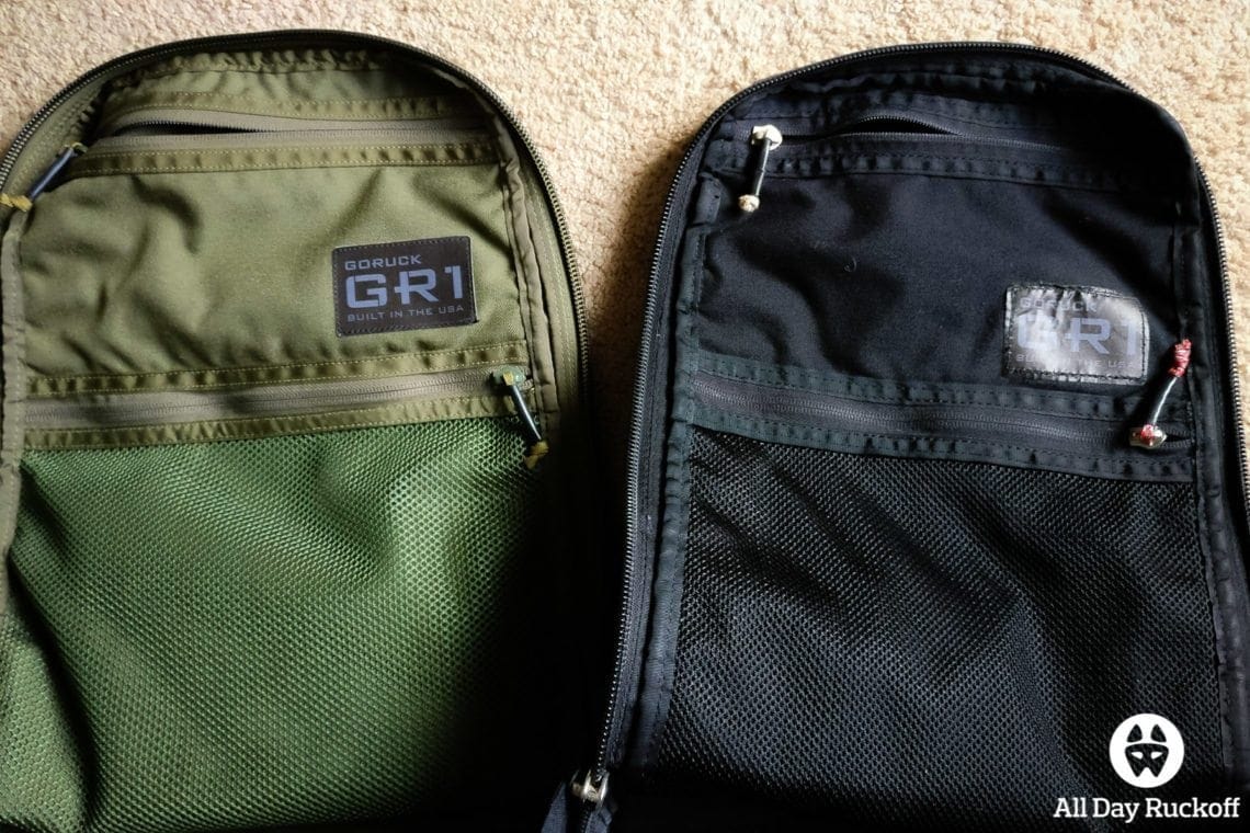 GORUCK GR1 Changes (2011 - 2016) - All Day Ruckoff
