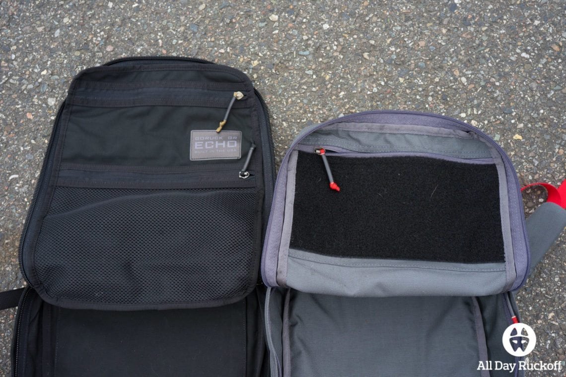 GORUCK Echo vs Kid Ruck Comparison - All Day Ruckoff