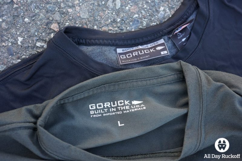 GORUCK Rucking Tee vs GORUCK Tough Tee - All Day Ruckoff