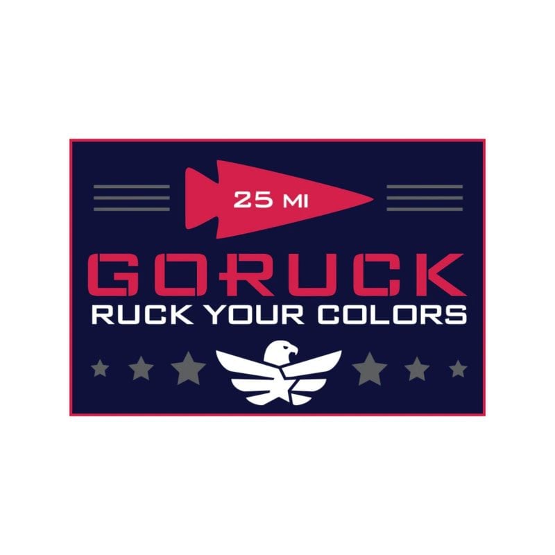 GORUCK Ruck Your Colors 2018 Team RWB Fundraiser - All Day Ruckoff