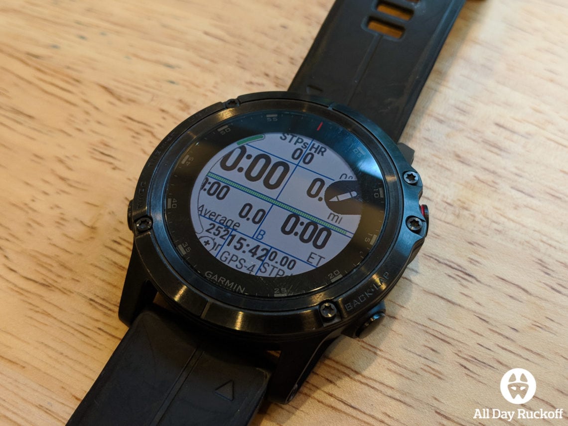 Setting up a Garmin Fenix for Rucking - All Day Ruckoff
