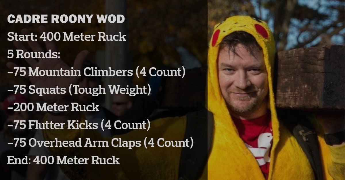 GORUCK Cadre Roony WOD - All Day Ruckoff