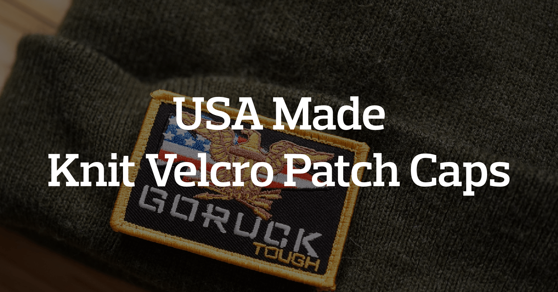 Knit Velcro Patch Caps Released - All Day Ruckoff