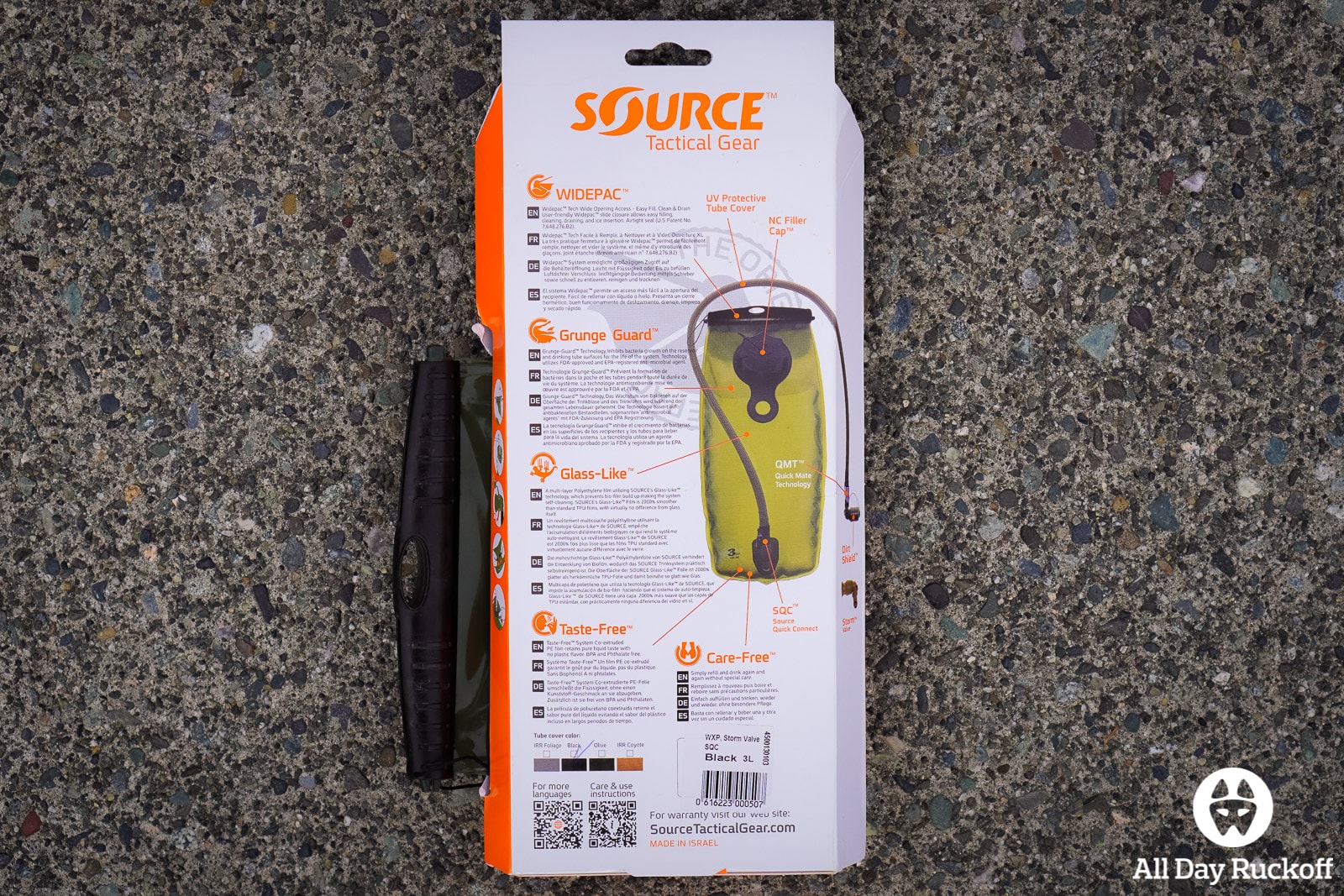 SOURCE Tactical WXP 3L Hydration Bladder System - All Day Ruckoff