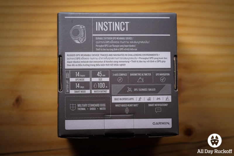Garmin Instinct GPS Watch In-Depth Review - All Day Ruckoff