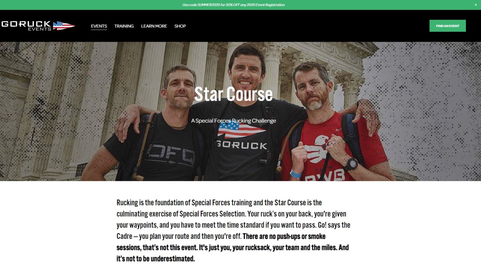 New GORUCK Events Website Launched - All Day Ruckoff