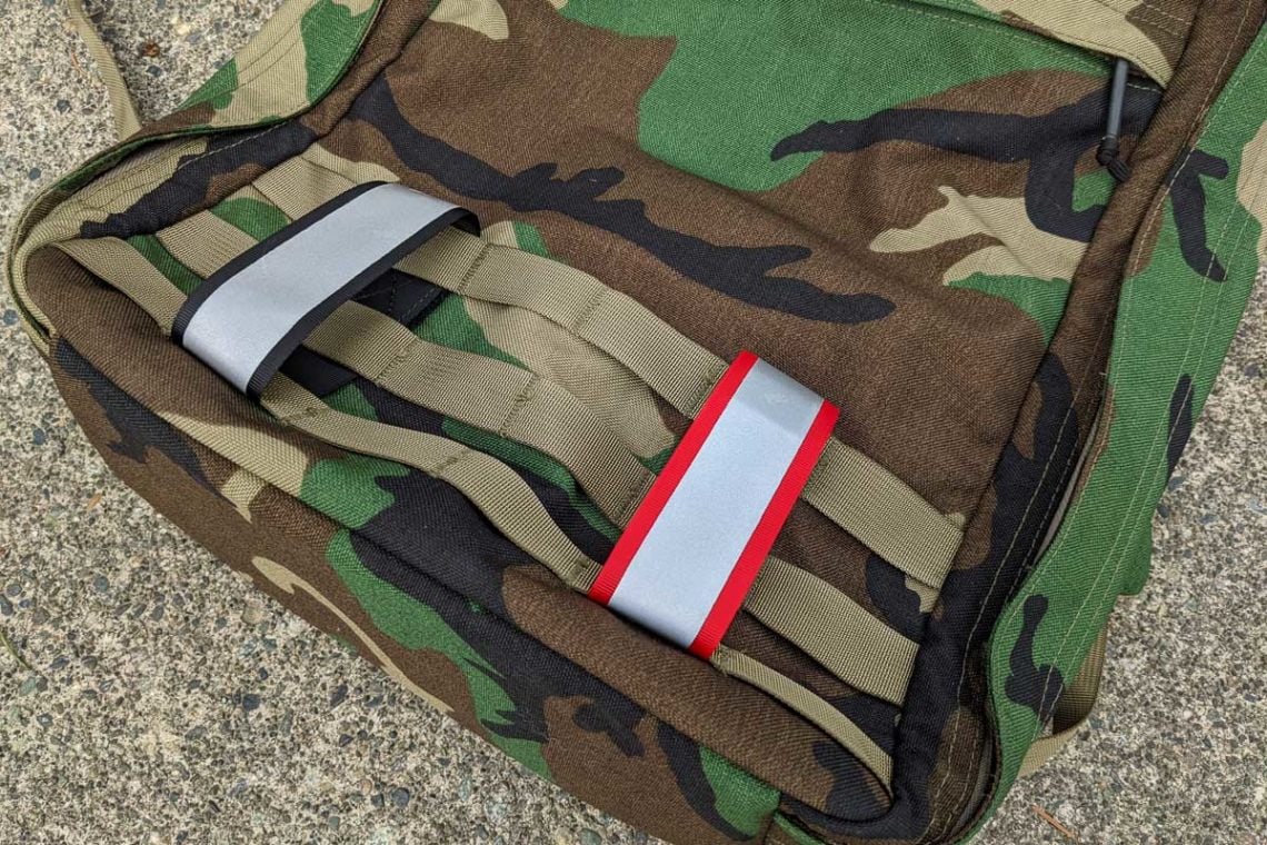 HVS-VW (High Visibility Strap - Vertical Webbing) - All Day Ruckoff