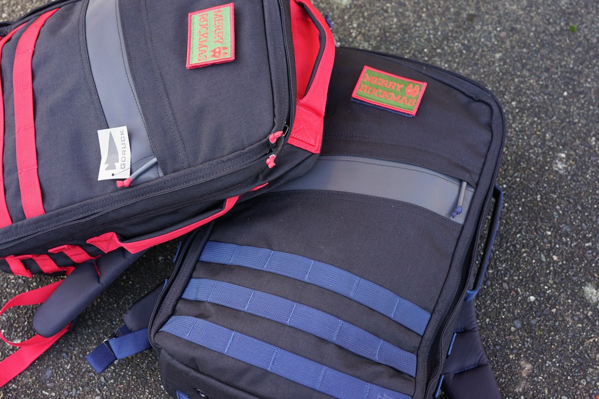 GORUCK Rucker 3.0 Color Comparison (Blue vs Red) - All Day Ruckoff